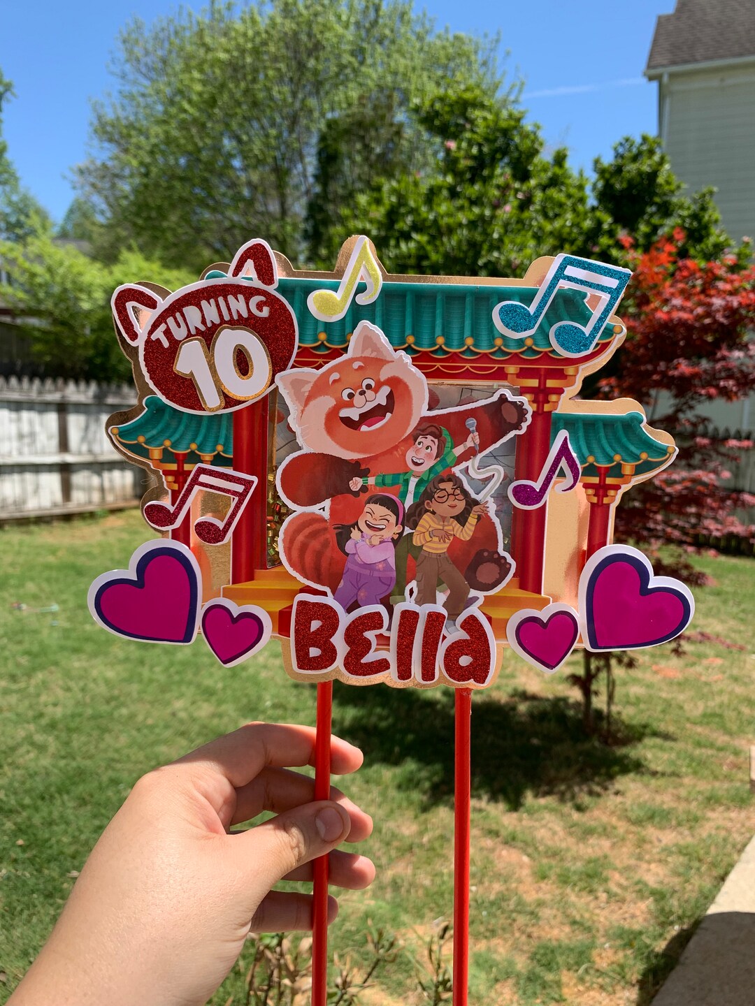 Turning Red Birthday Cake Topper: Personalized Party Decoration - Etsy