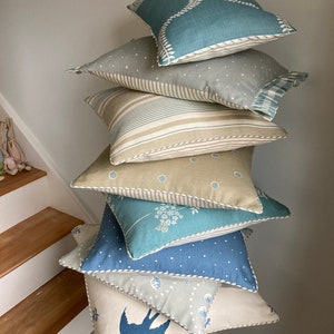 Vanessa Arbuthnott up the Garden Path Rectangular Cushion Cover Teal ...