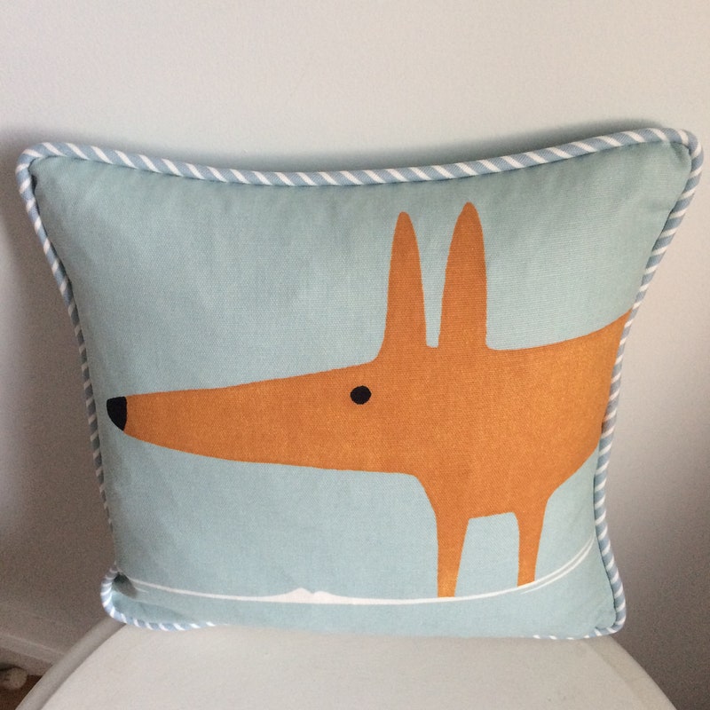 Scion Mr Fox Cushion - Etsy UK