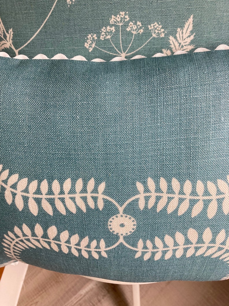 Vanessa Arbuthnott up the Garden Path Rectangular Cushion Cover Teal ...
