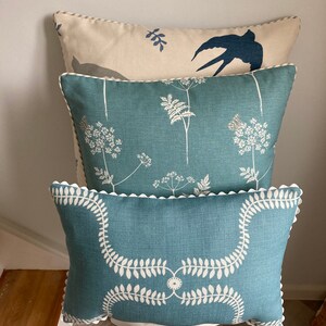 Vanessa Arbuthnott up the Garden Path Rectangular Cushion Cover Teal ...