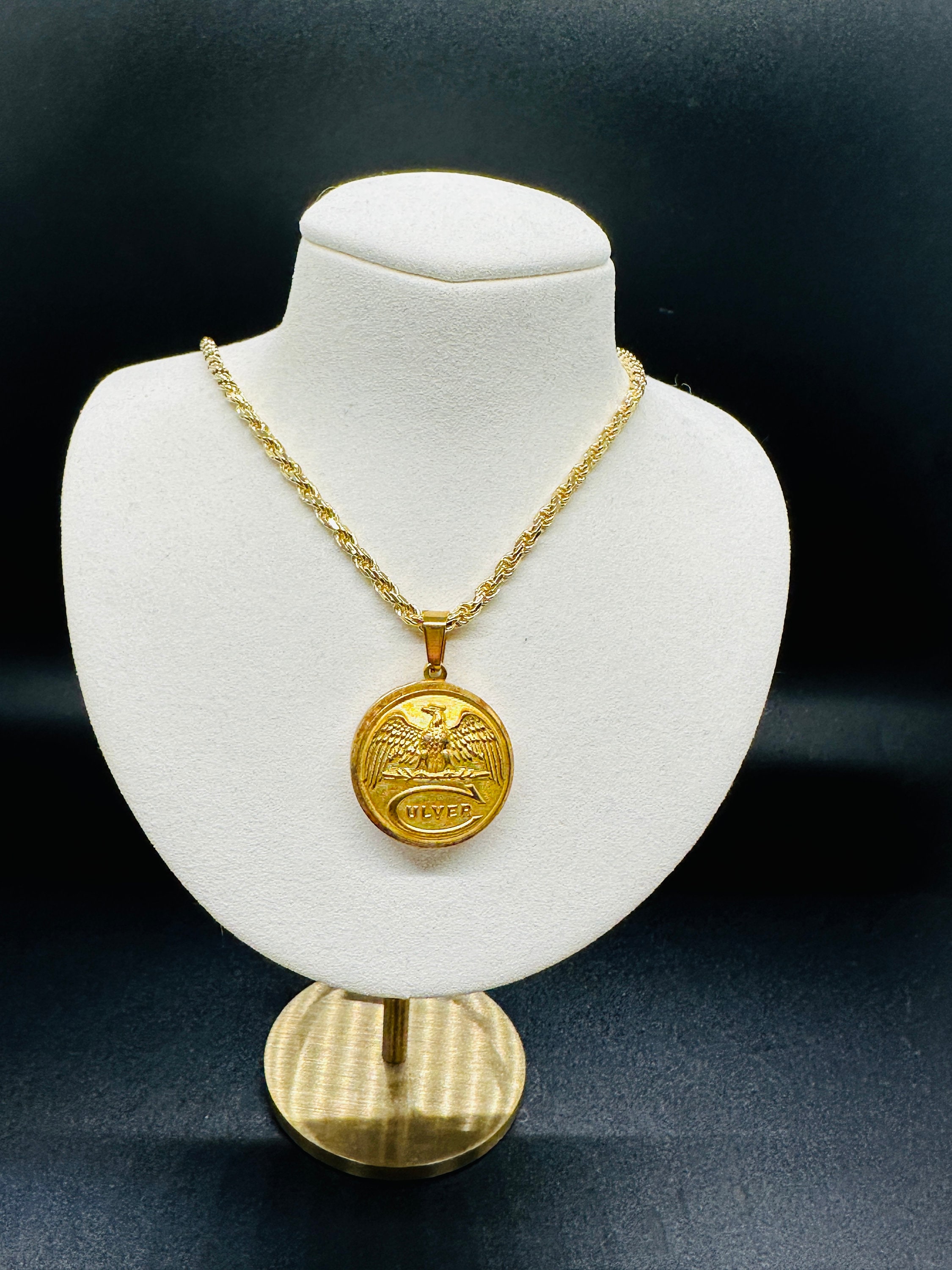 Culver Military Academy (large Button) Upcycled Into a Pendant on a ...