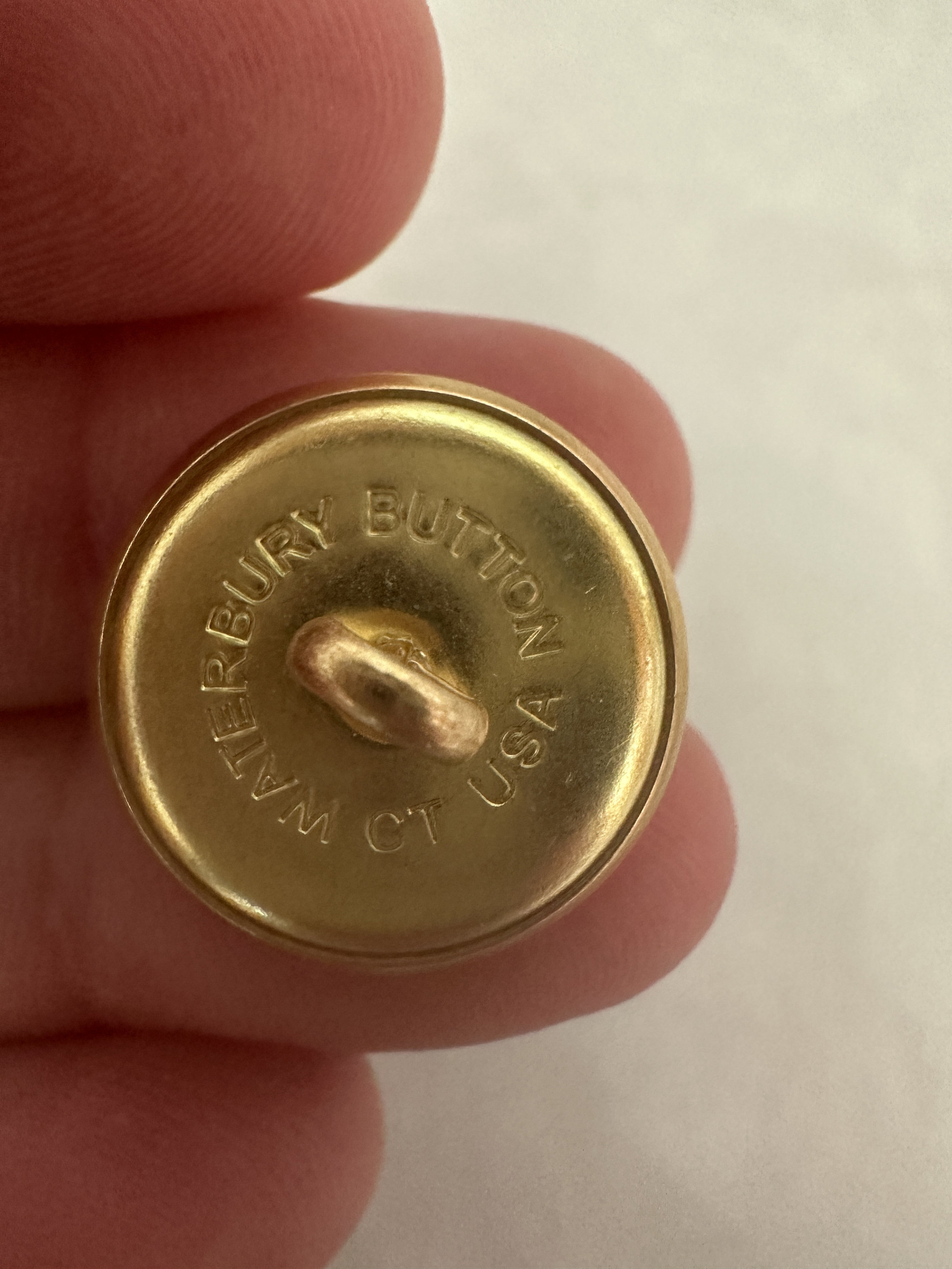 Culver Military Academy Button (small) Pendant on a 16 Inch Thin Rope ...