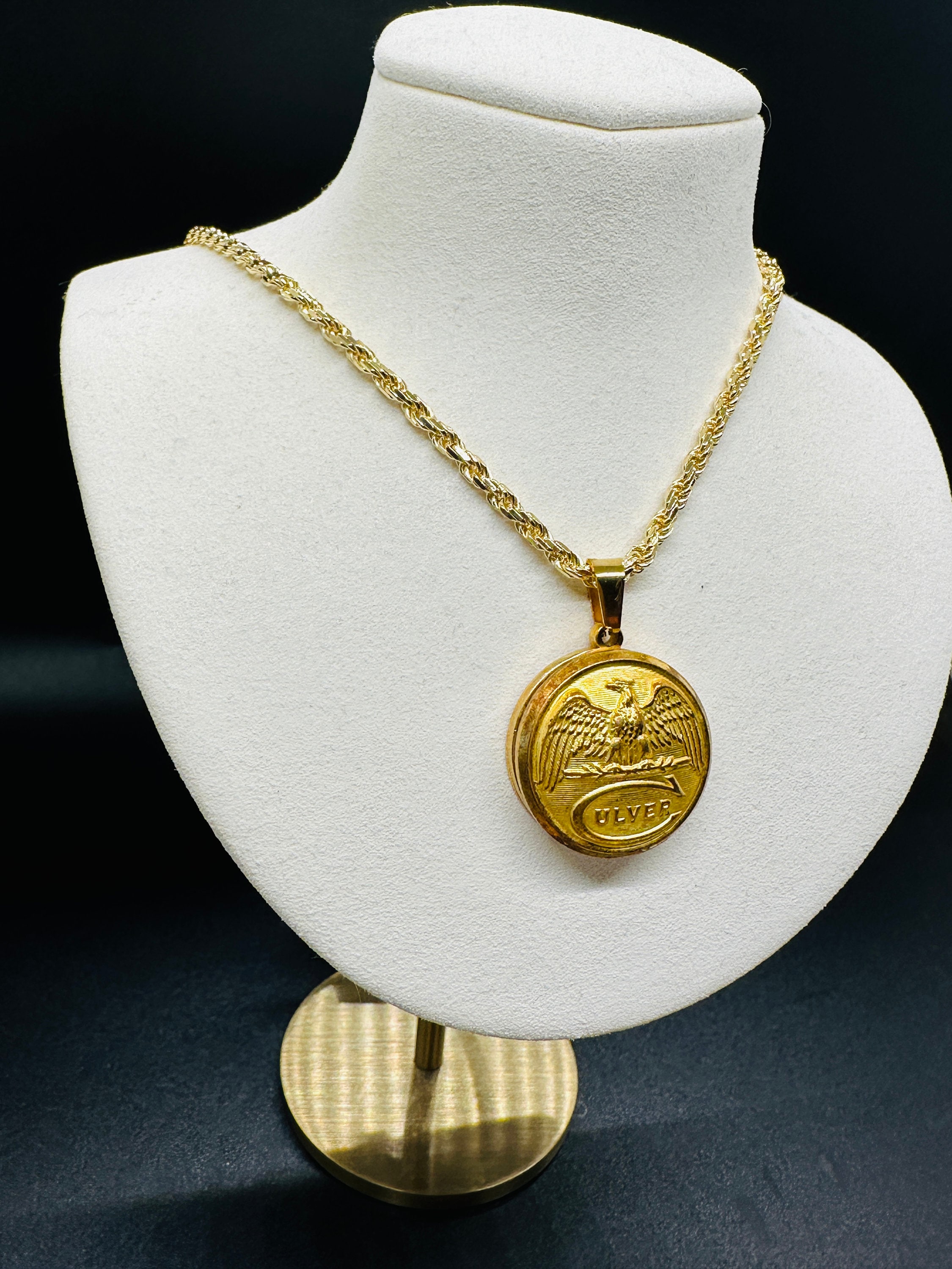 Culver Military Academy (large Button) Upcycled Into a Pendant on a ...