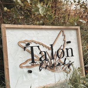 Nursery Name Sign, Duck Themed Nursery, Country Name Sign, Duck Acrylic ...