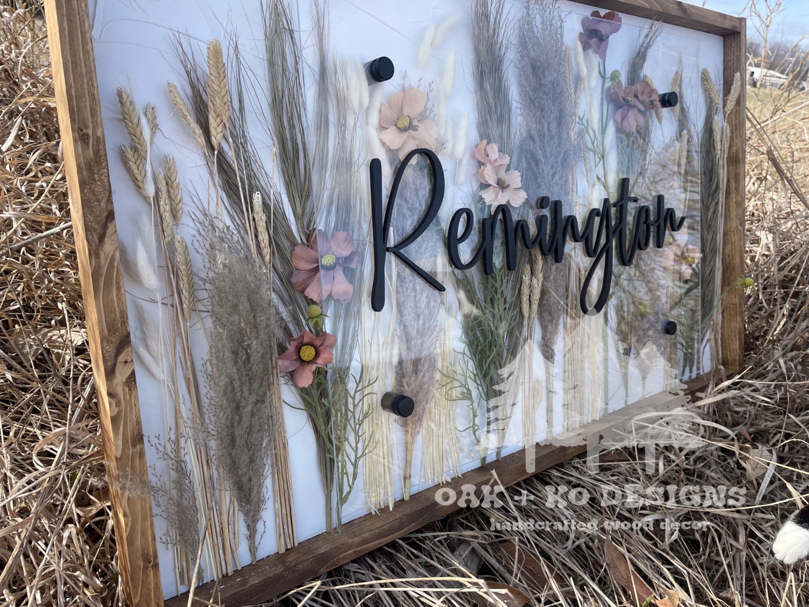 Boho Floral Nursery Name Sign Boho Decor Name Sign Acrylic - Etsy