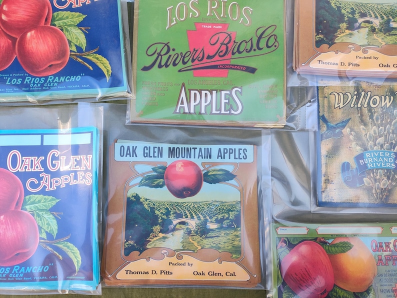 Vintage Fruit Crate Label Lithograph - California Farm Art (1900s-1950s ...