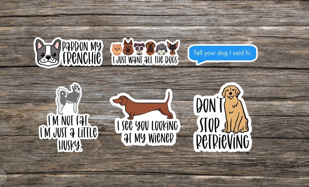 Handmade Dog Sticker Set Laptop Sticker Notebook Sticker - Etsy