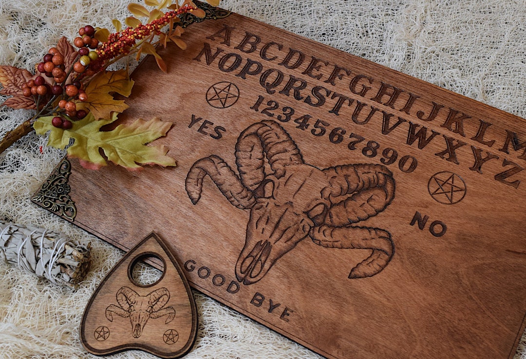 Engraved Ouija Board and Planchette Set. Talking Board. Spirit Board ...