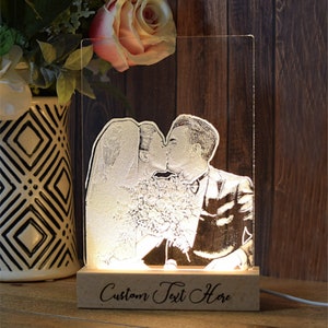 Personalized LED Lamp With Your Photo. Custom Christmas Gift. - Etsy