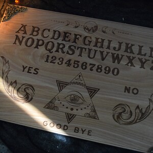 Engraved Ouija Board and Planchette Set. Talking Board. Spirit Board ...