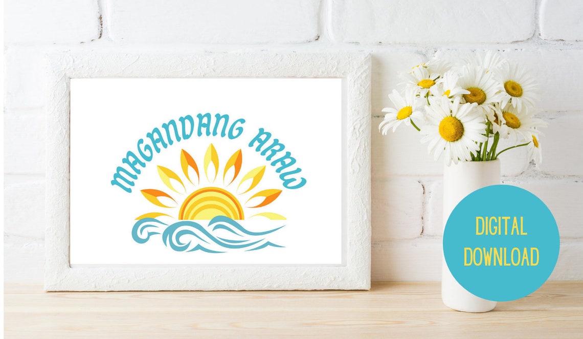 Magandang Araw Living Room Decor Tagalog Philippines | Etsy