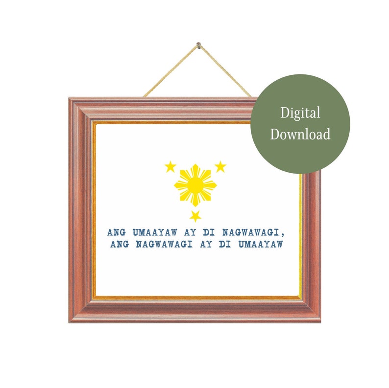 Filipino Wall Art Filipino Art Tagalog Pinoy | Etsy