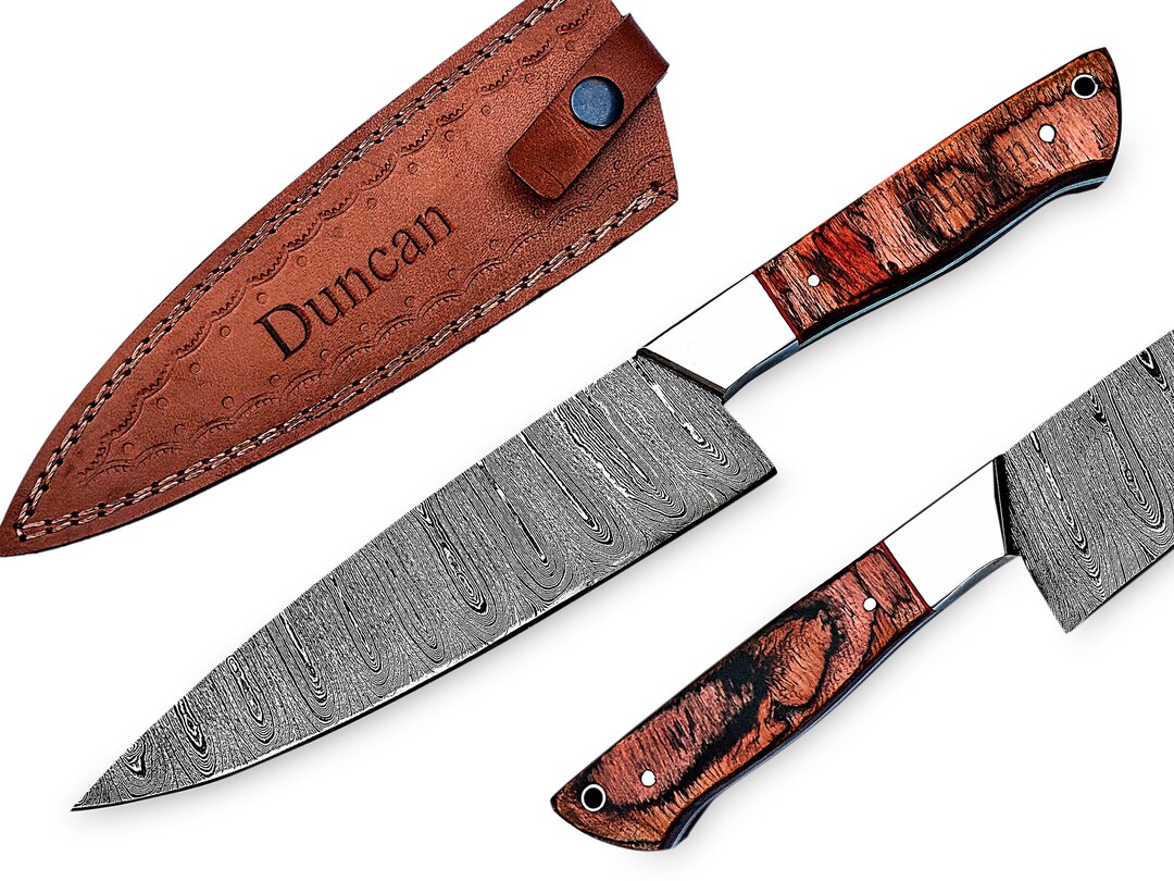 Personalized 12damascus Chef Knife Custom Home Cooking Kitchen Gift for ...