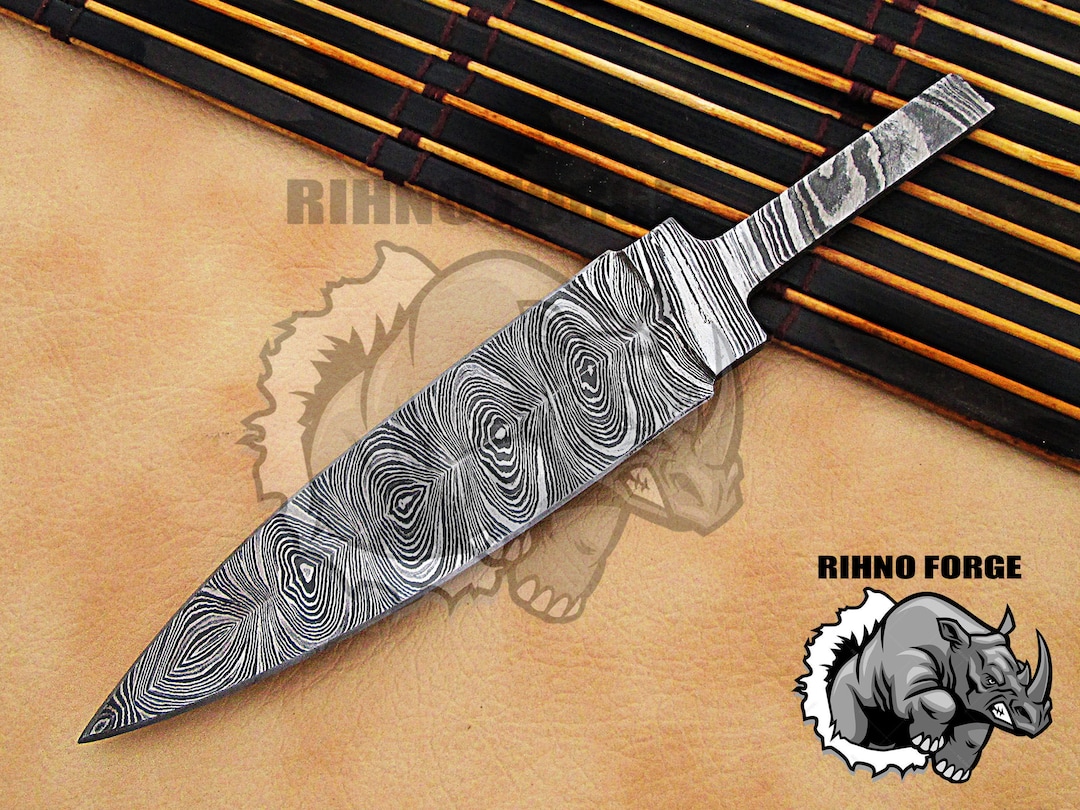 Handmade Damascus Steel Dagger Blade Blank, 7.5" Twist Pattern - Etsy