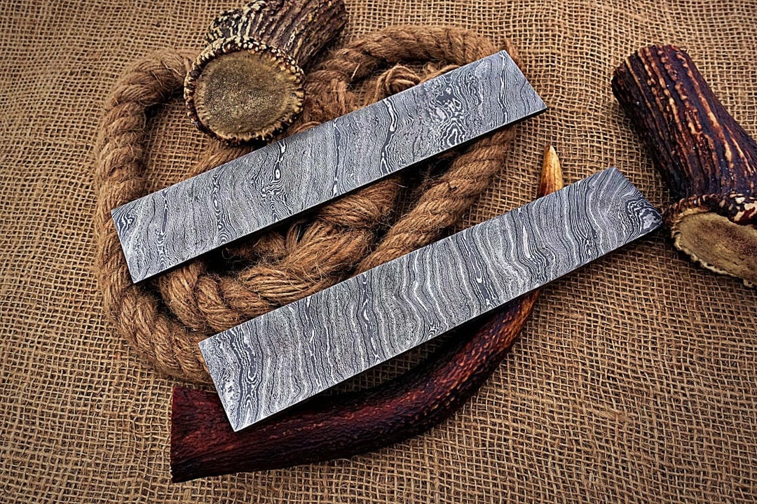 10 Inches Handmade Damascus Billets Damascus Bar Twist Pattren Damascus ...