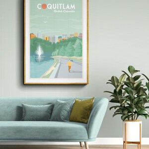 COQUITLAM POSTER- Vintage Travel Poster - Minimalist Art Prints ...