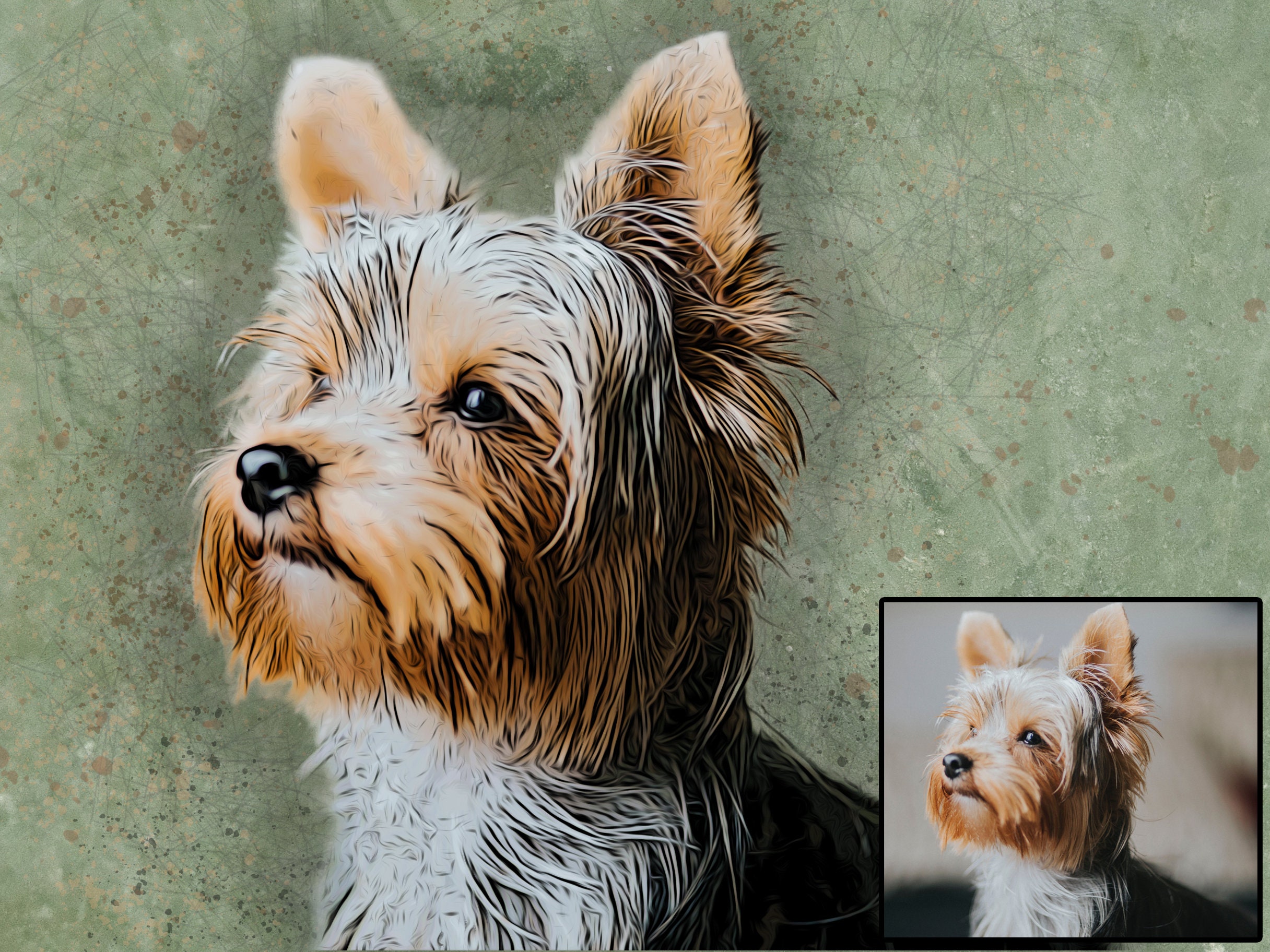 Additional Services for Custom Pet Portrait Gift Canvas | Etsy