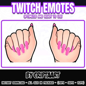 Periodt Twitch Emote, Nails, Aesthetic, Channel Points, Stream - Etsy