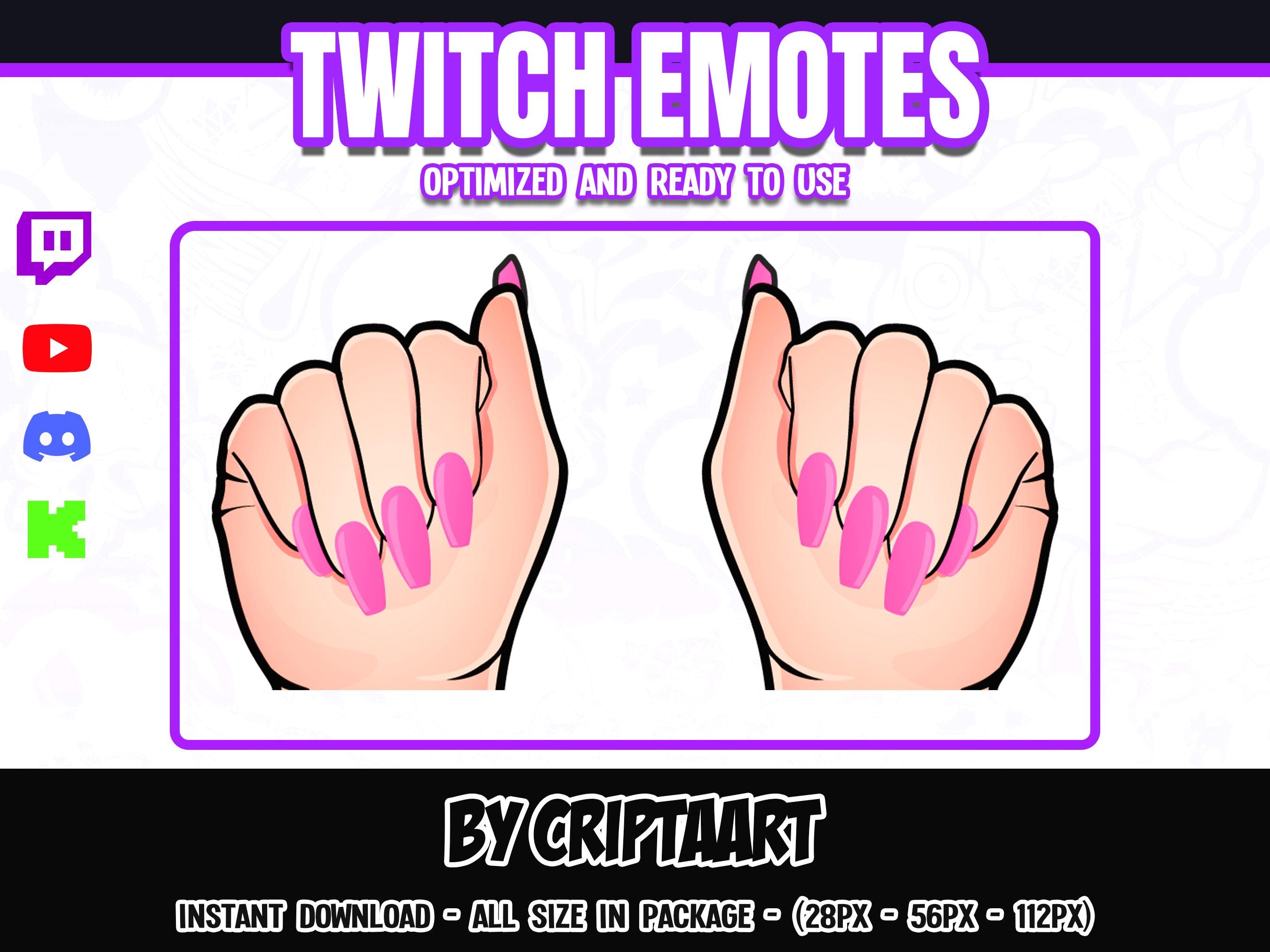 Periodt Twitch Emote, Nails, Aesthetic, Channel Points, Stream - Etsy