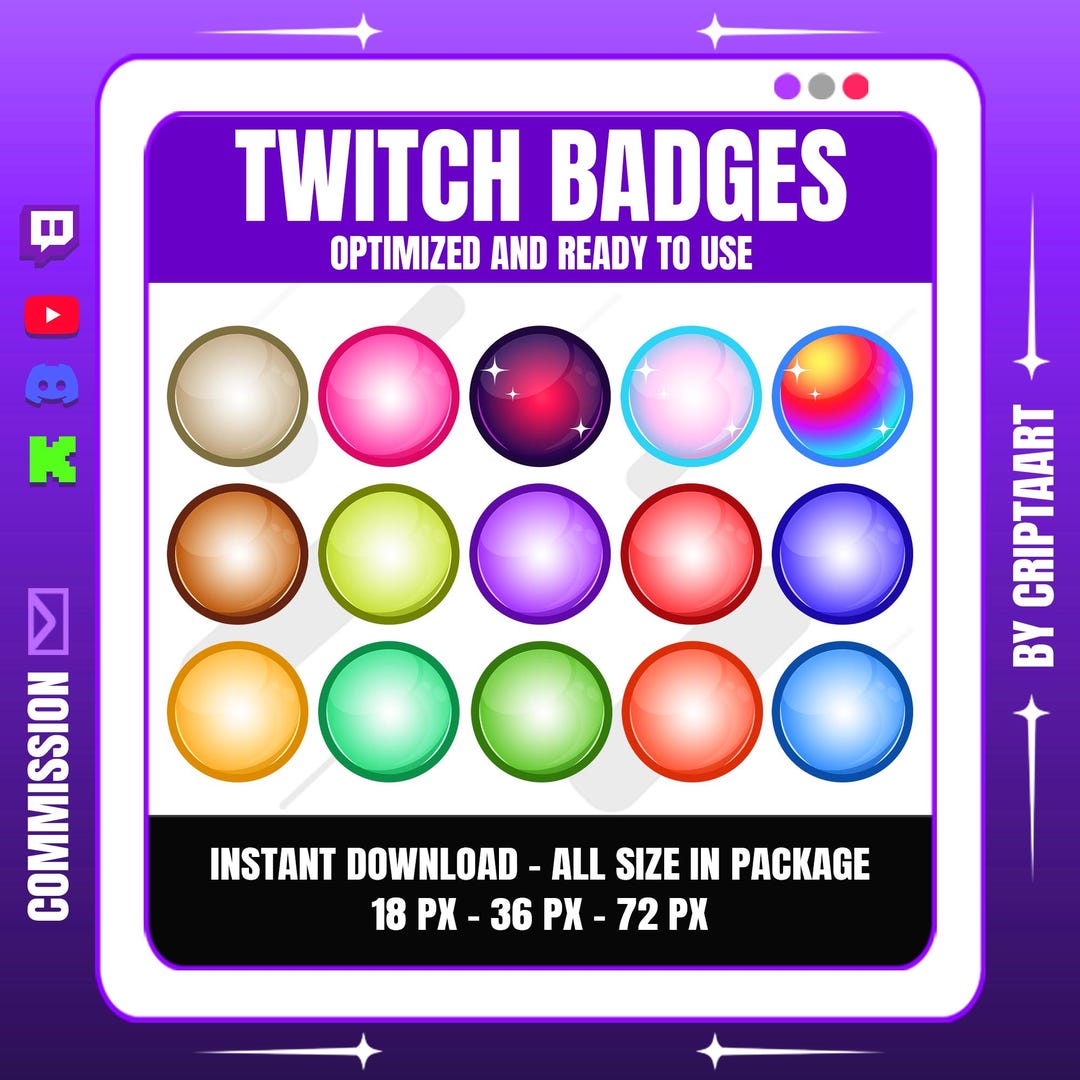 Pearl Sub Badges | Shiny Aesthetic Icons | Ocean‑themed Streamer Badges ...