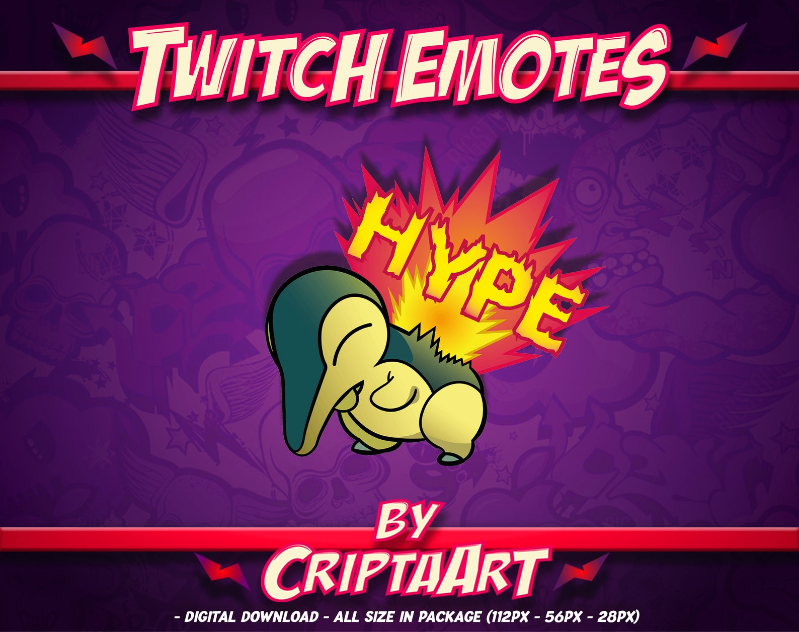 Emotes Twitch / Discord / Furry Emote / Hype Emote / Anime / - Etsy México