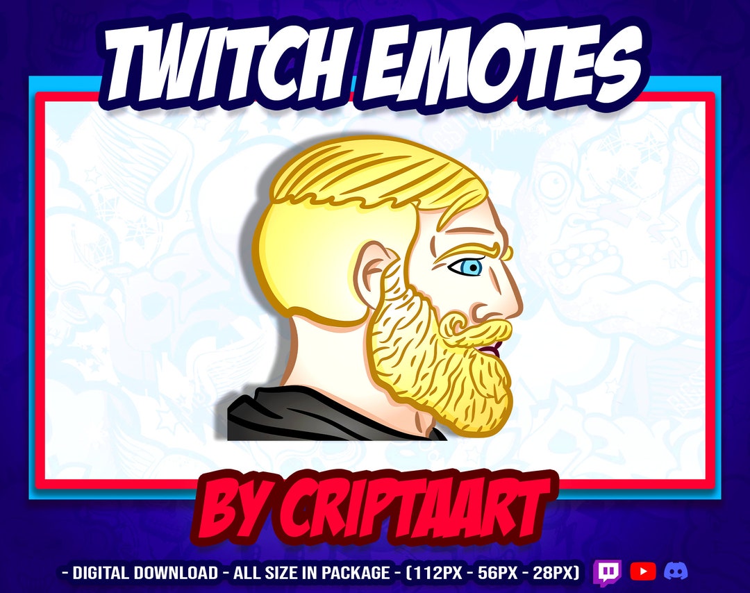 Twitch Emote / Emote Meme / Nordic Chad / NO / YES / Chad Vs - Etsy UK