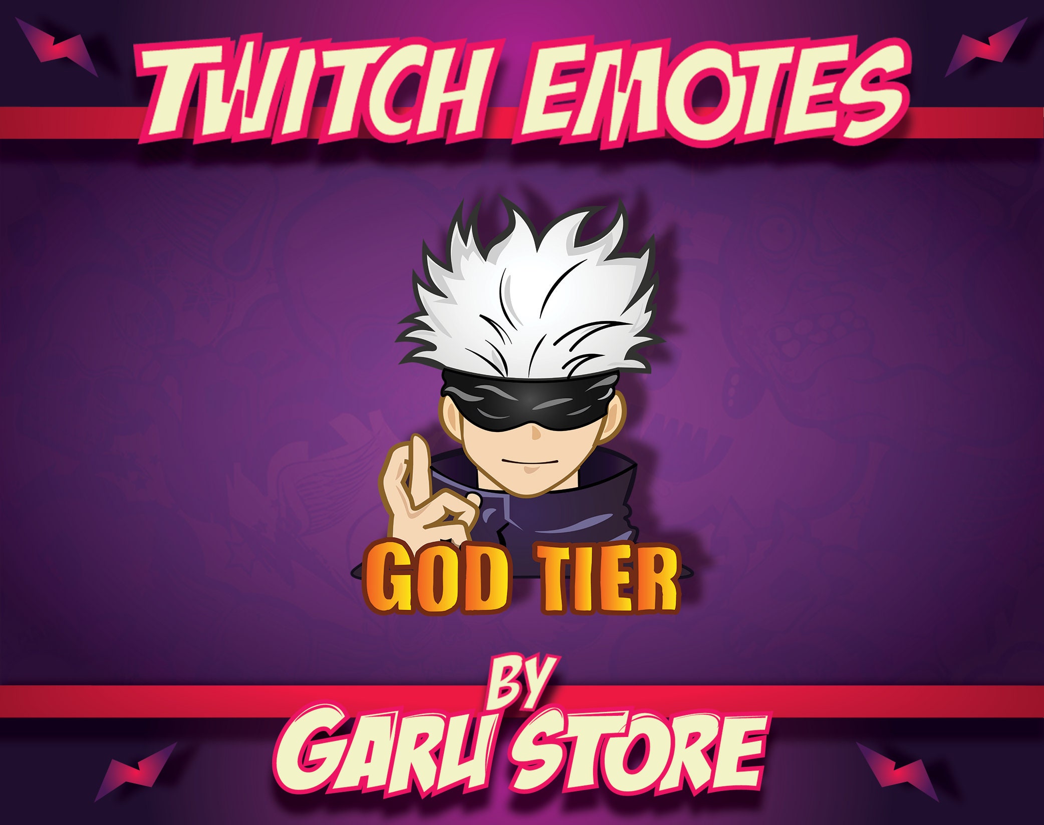 Emote Twitch / Discord / God Tier / Anime / PNG | Etsy