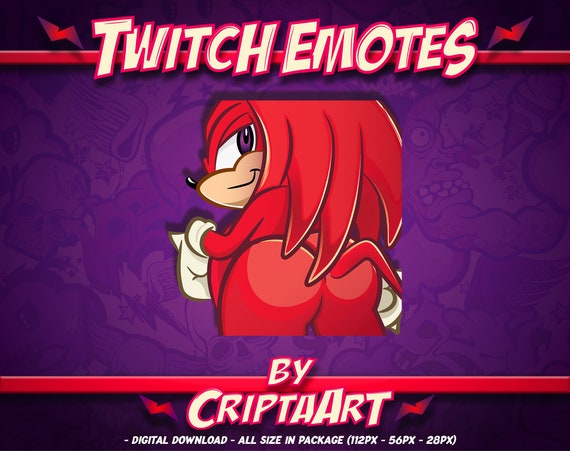 Twitch Emote / Discord / Knuckles / Sonic / Emote meme / - Etsy España
