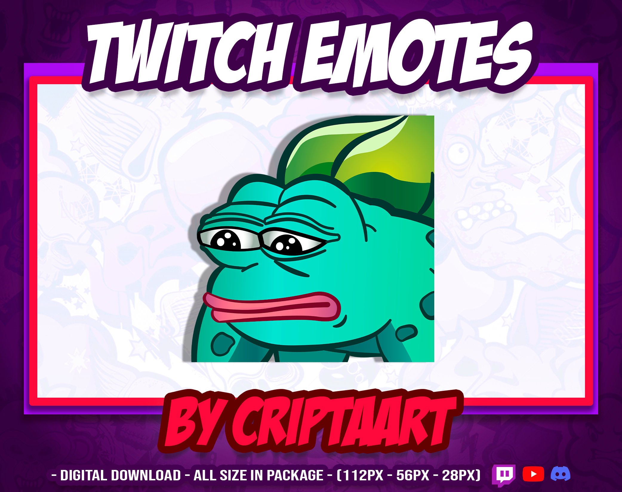 Buy Emotes Twitch X2 / Sad Emote / Pepe Frog / Meme Online in India - Etsy
