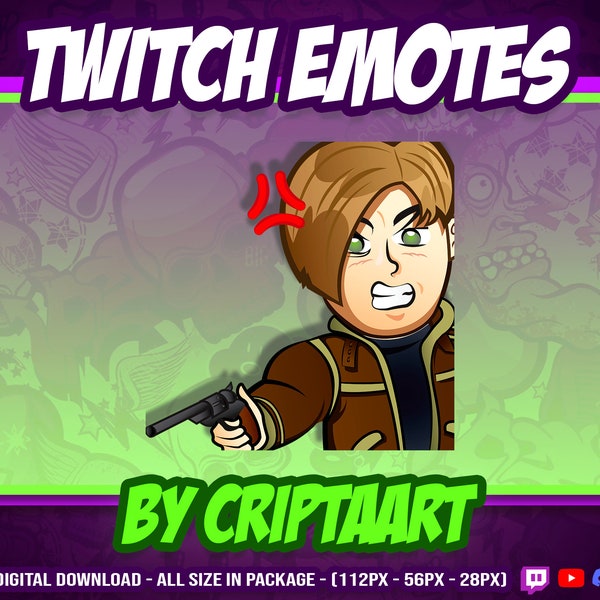 Leon Kennedy Twitch Emotes - Etsy UK
