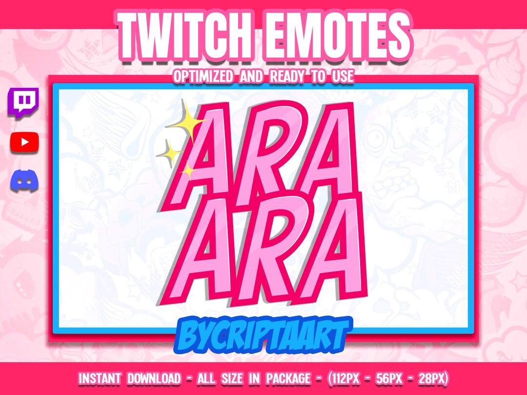 Ara Ara Twitch Emote, Text Emoji, Ecchi, Channel Points Anime / Stream ...