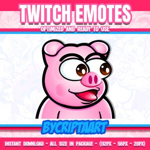 Twitch Emote / Pig POG, Pogger Meme Emoji, Channel Points / Stream ...