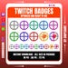 Crosshair Sub Badges Pack – Tactical Shooter Emblems for Gamers, Kick ...