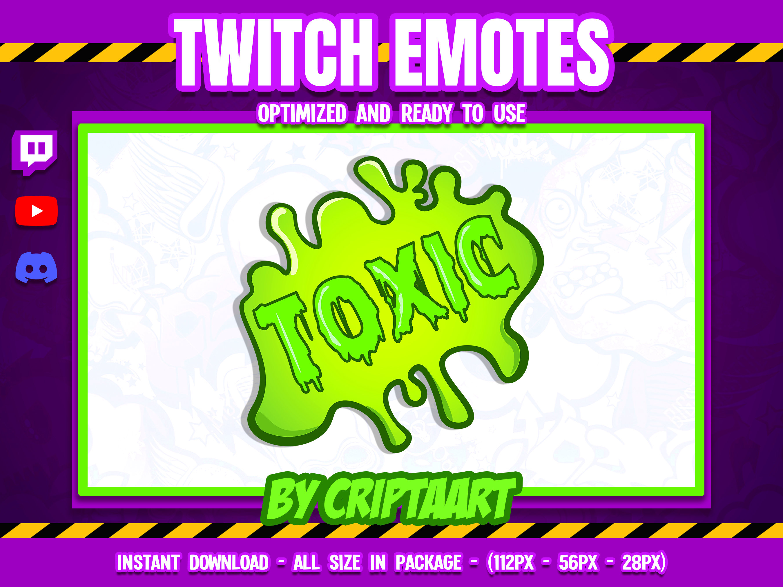 Toxic Twitch Emote Stream Acid Danger - Etsy