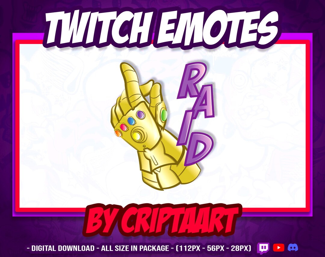 Twitch Emotes / Discord / Raid / Snap / Mod Emote - Etsy