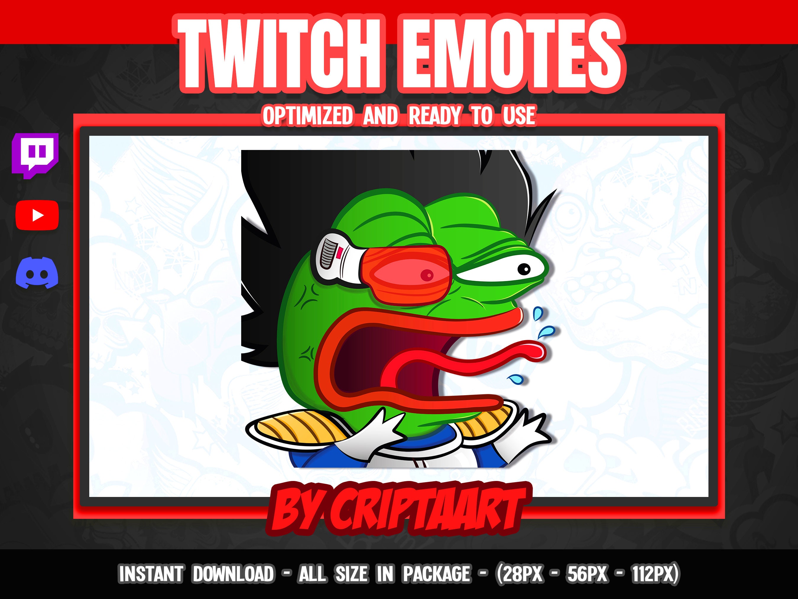 Twitch Emote / Discord / Pepe Frog Emotes / Pepe Frog Anime / Rage ...