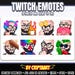 Bald Guy Beard Glasses Twitch Emotes Pack, Channel Points / Stream ...