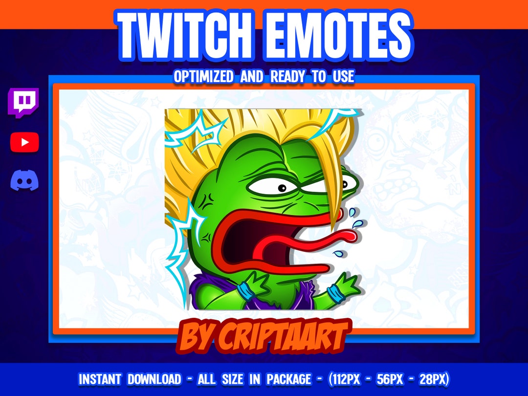 Monkas Rage Twitch Emote Anime Meme Emoji, Peepo Strong Buff, Power up ...