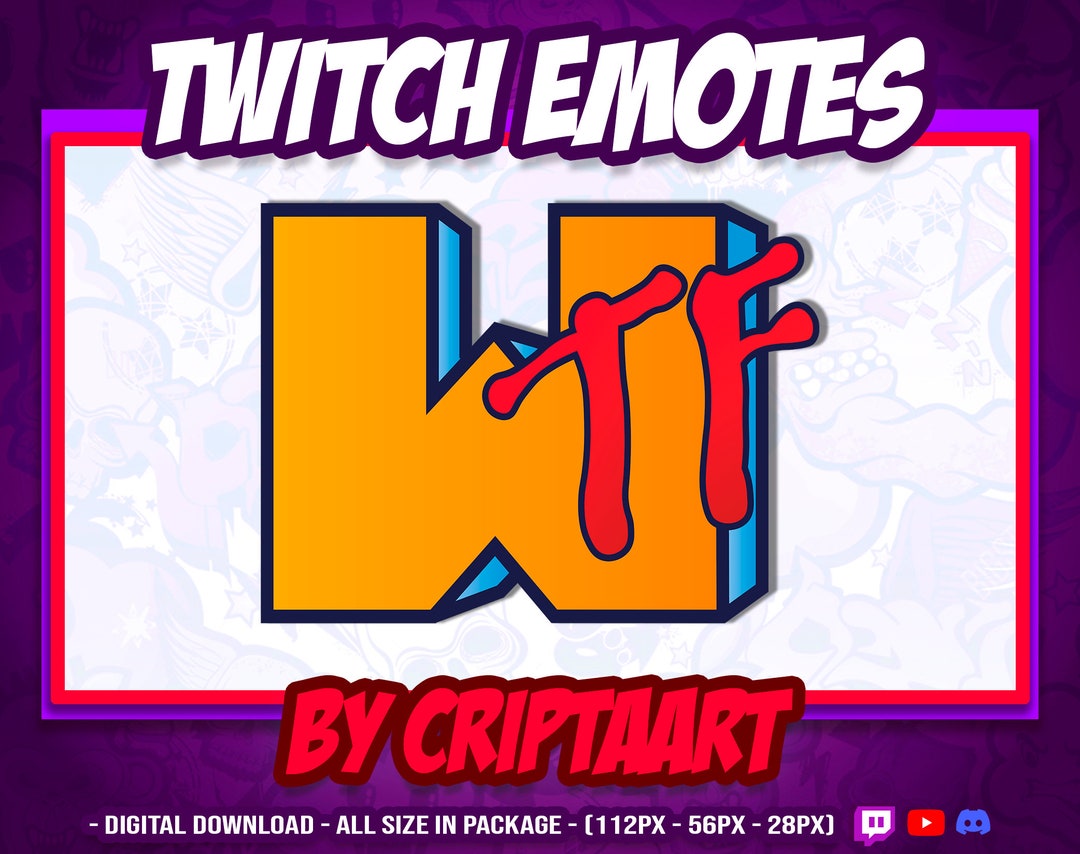 Emotes Twitch / Discord / WTF / PNG - Etsy UK