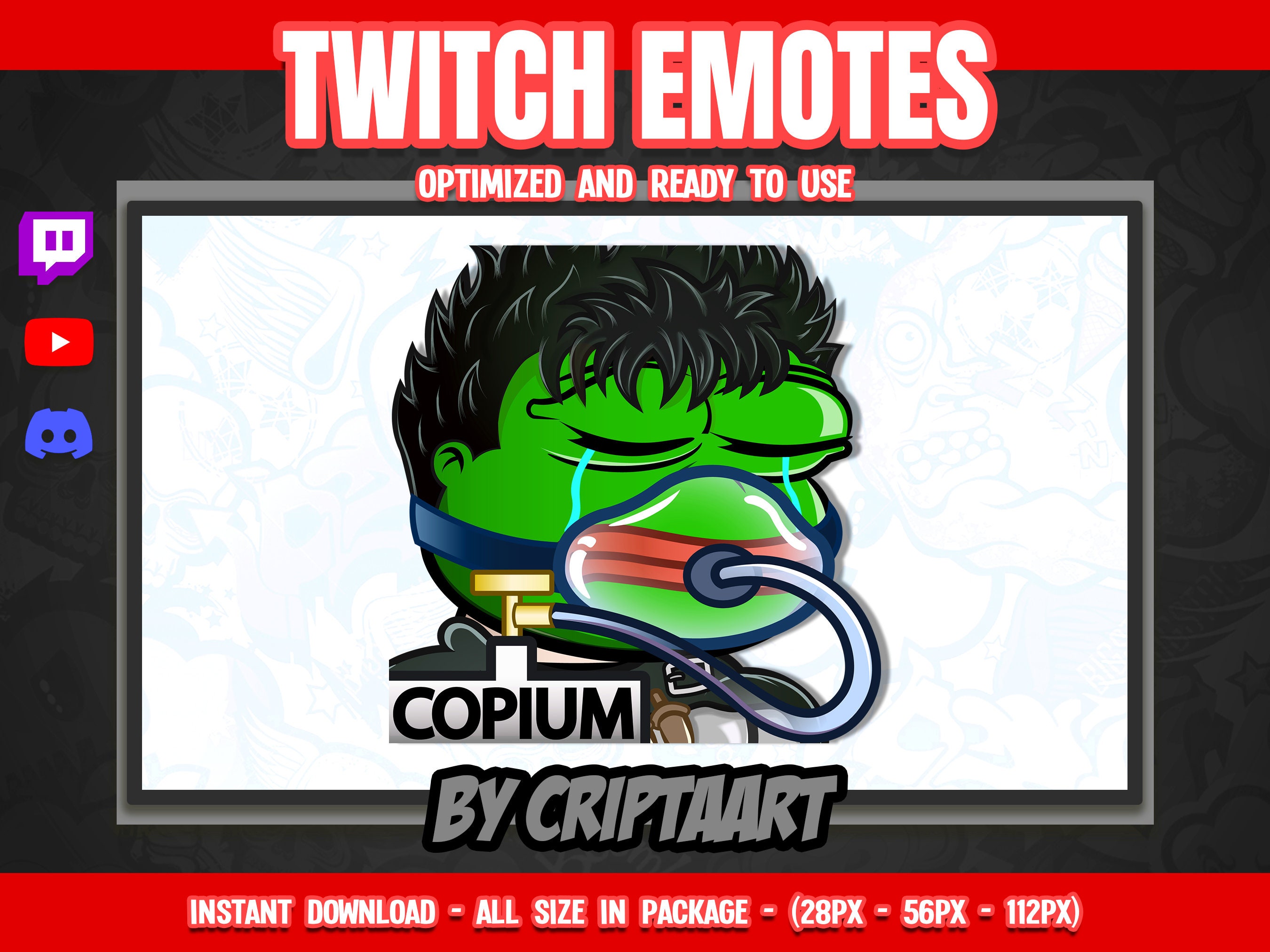 Pepe Frog Copium Twitch Emote, Monkas Anime, Channel Points Meme ...