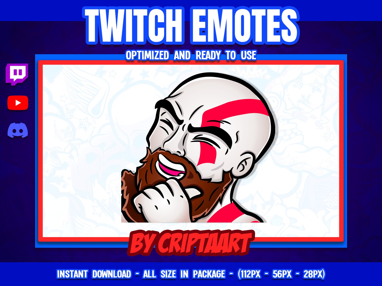 Twitch Emote, LUL, Laugh, Video Games, Emoji, Beard / Channel Points ...