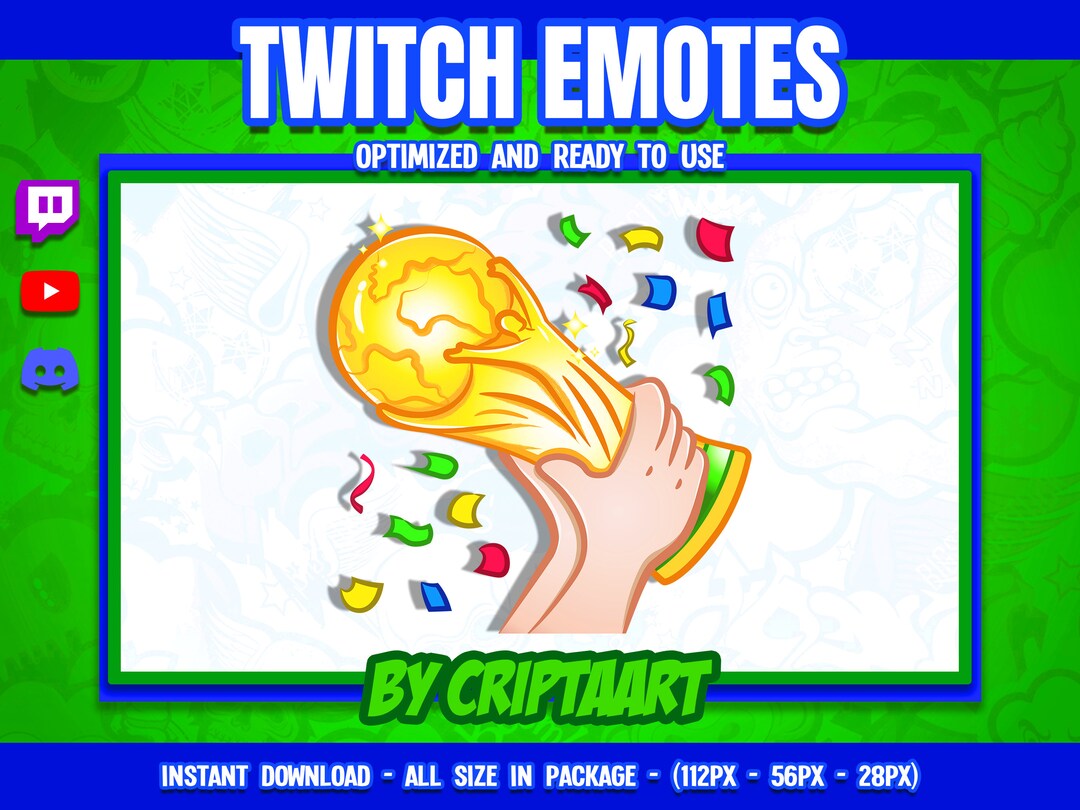 Soccer Cup Twitch Emote, Champion, Football, Channel Points / Stream ...