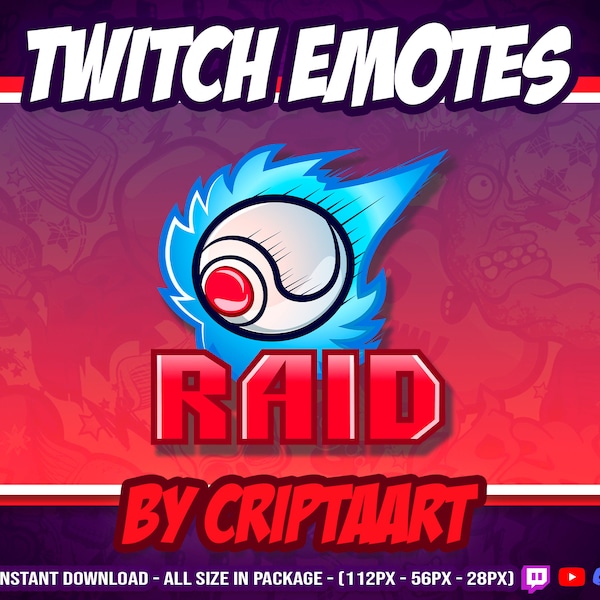 Twitch Raid Emote - Etsy