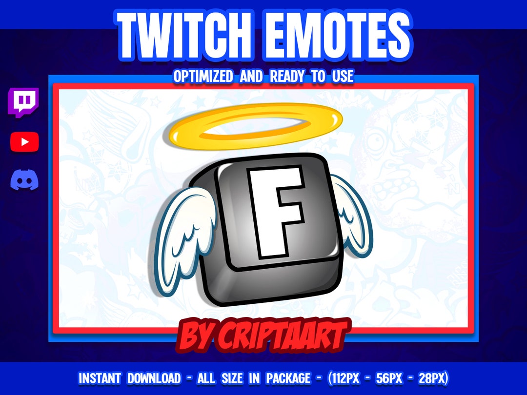 Twitch Emote, F Keyboard, Angel RIP, Channel Points Subscriber / Stream ...