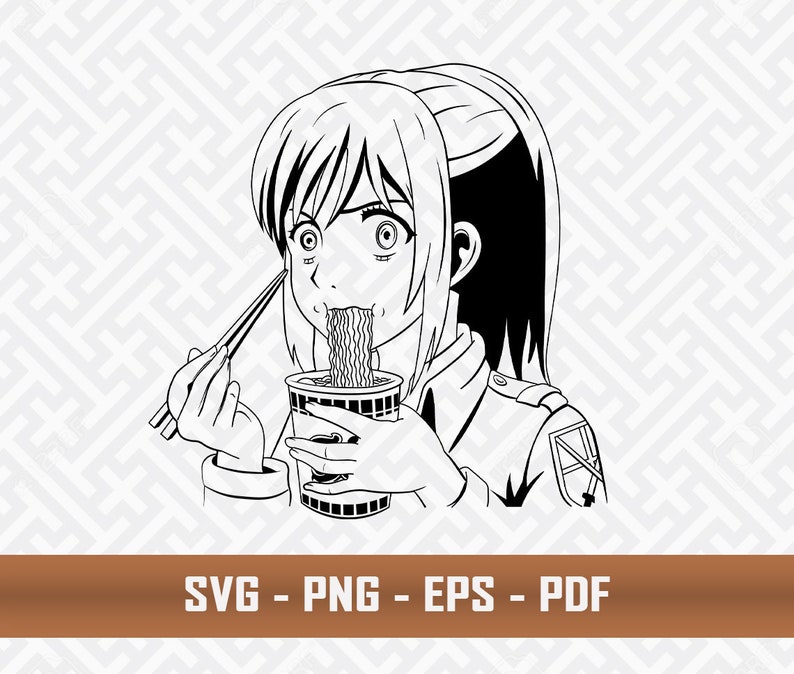 Anime / Ramen / Waifu / SNK / Svg / Png / Eps / Pdf | Etsy Hong Kong