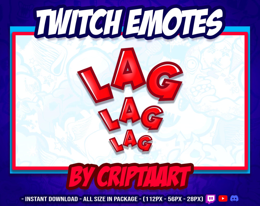 Emotes Twitch / Lag Emote / Funny Emote - Etsy