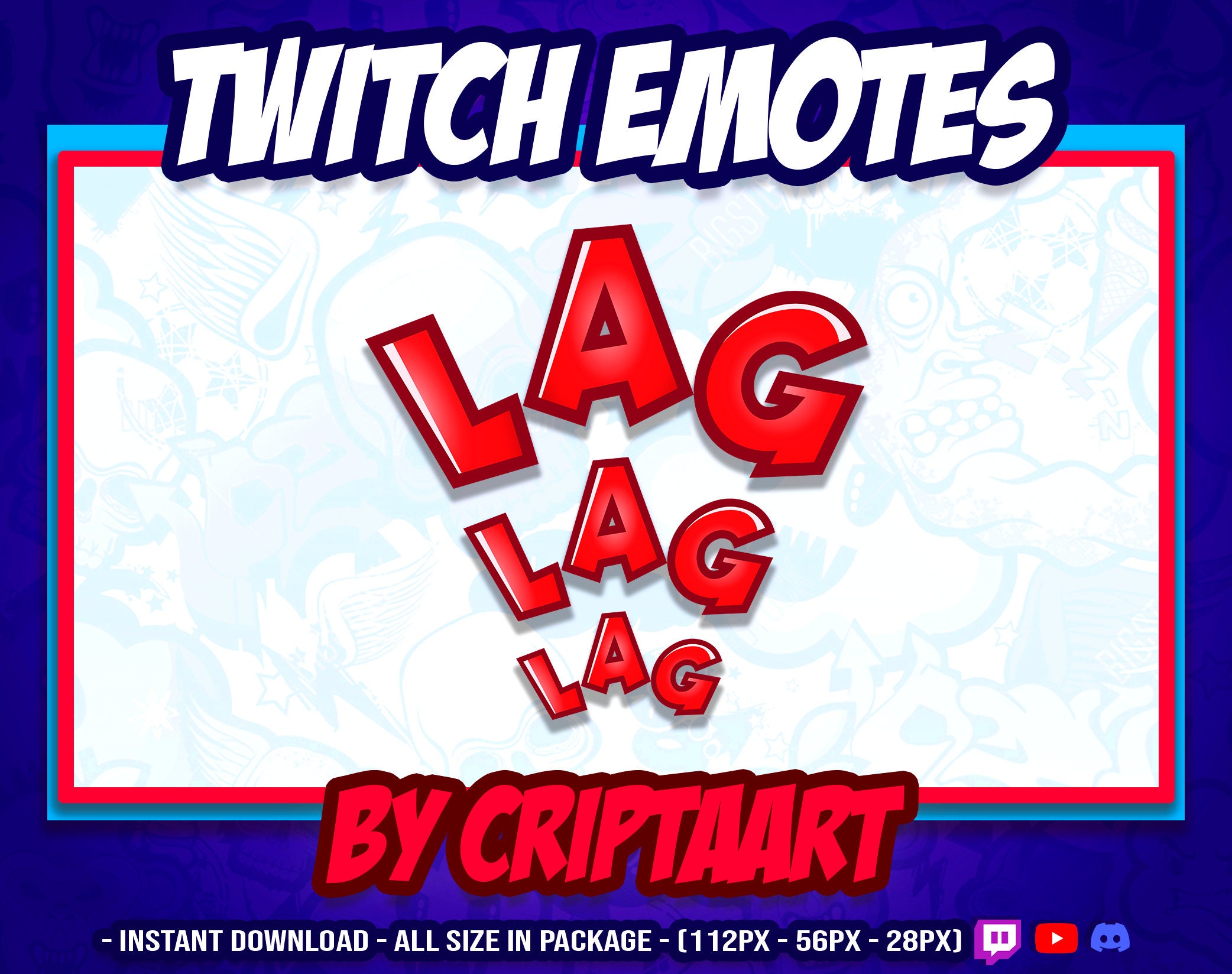 Emotes Twitch / Lag Emote / Funny Emote - Etsy Finland