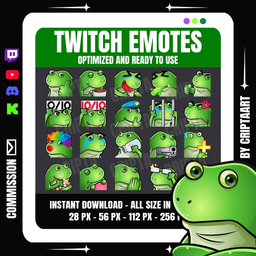 Worry Frog Emote Pack Twitch Mega Meme Bundle Funny Frog Emojis - Kick ...