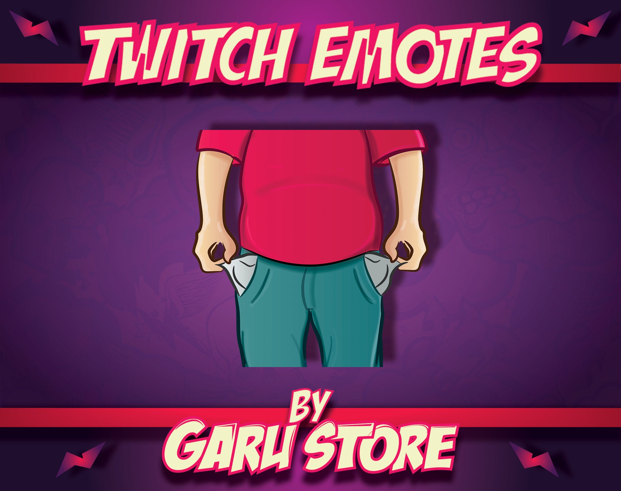Twitch Emote / Discord / Stonks / No money Emote / Stream - Etsy España